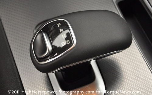 A look at the console shifter of the new 8-speed equipped Dodge Charger ...